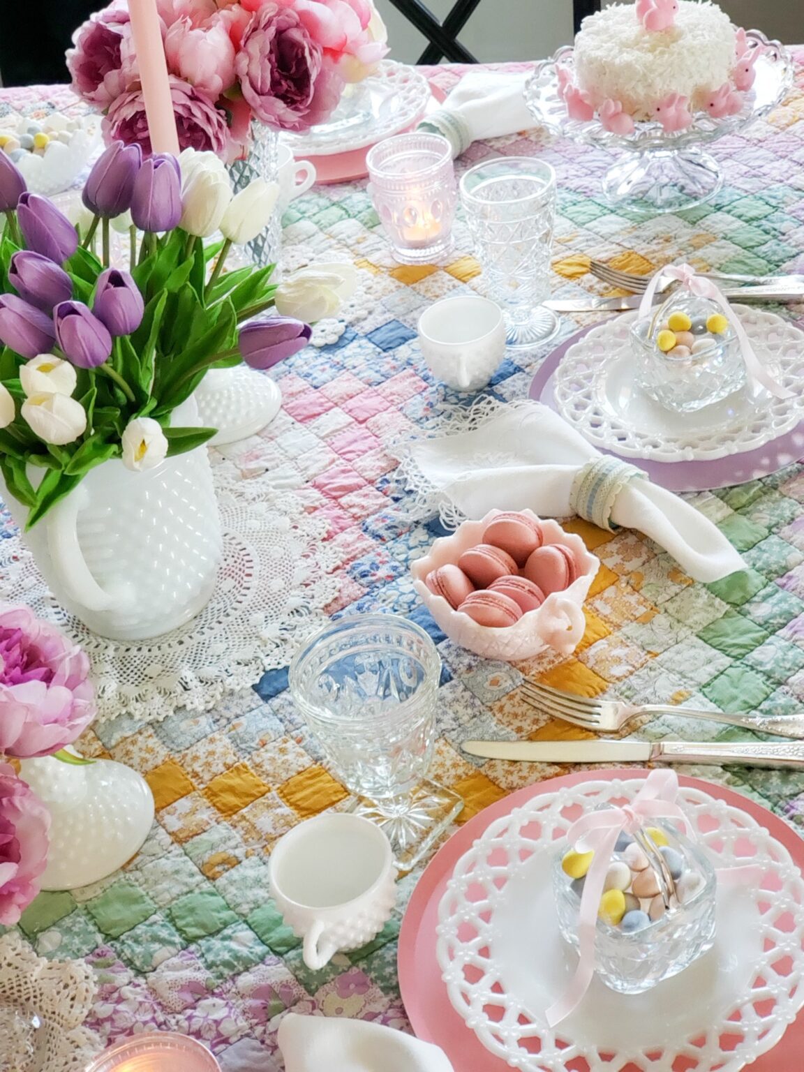 Simple & Sweet Pastel Easter Tablescape - Brass Pine