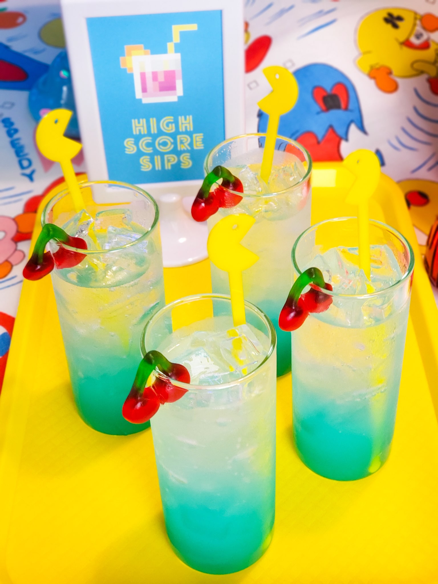 The High Score Sips Pac-Man Cocktail - Brass Pine