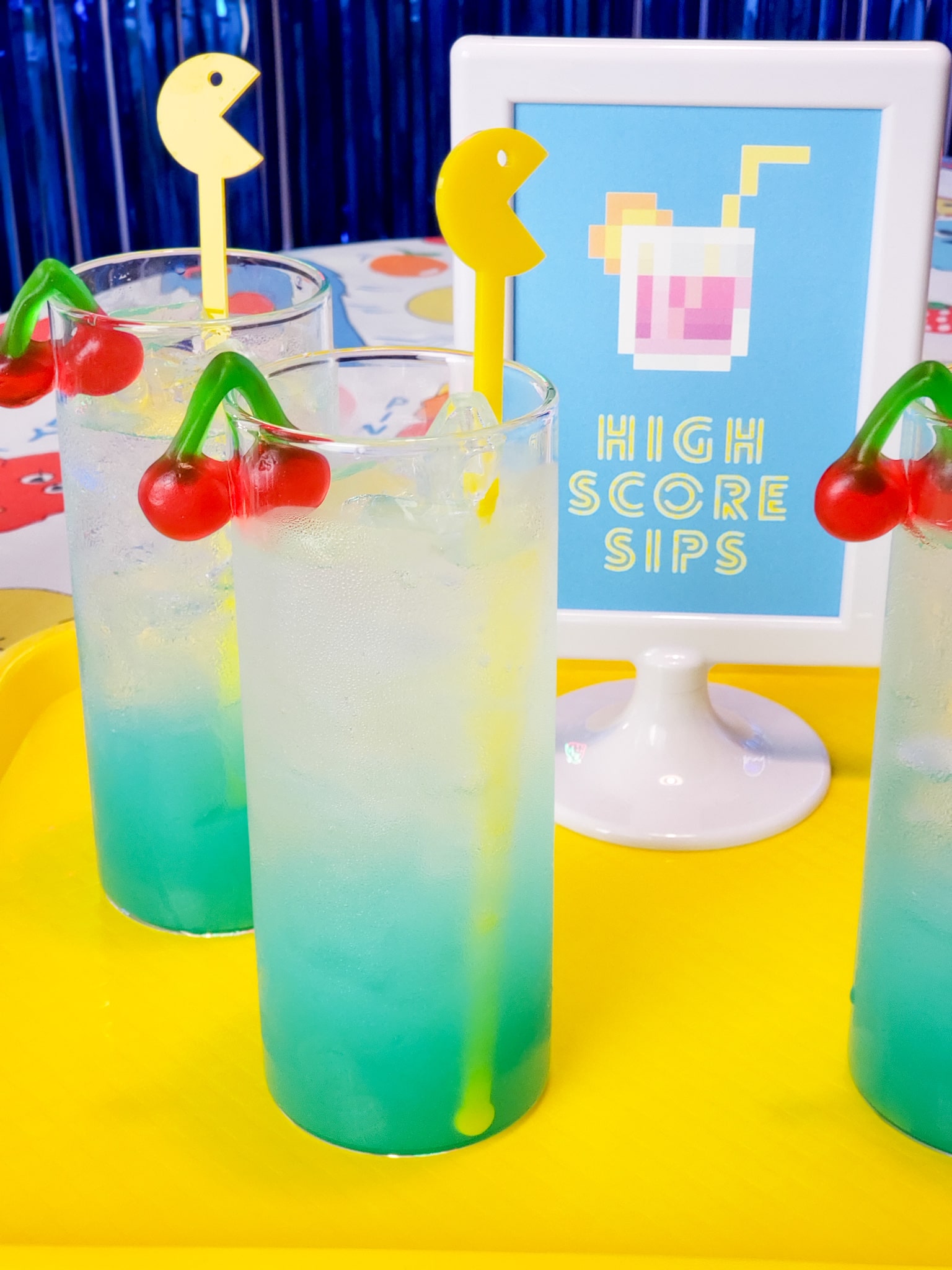 The High Score Sips Pac-Man Cocktail - Brass Pine