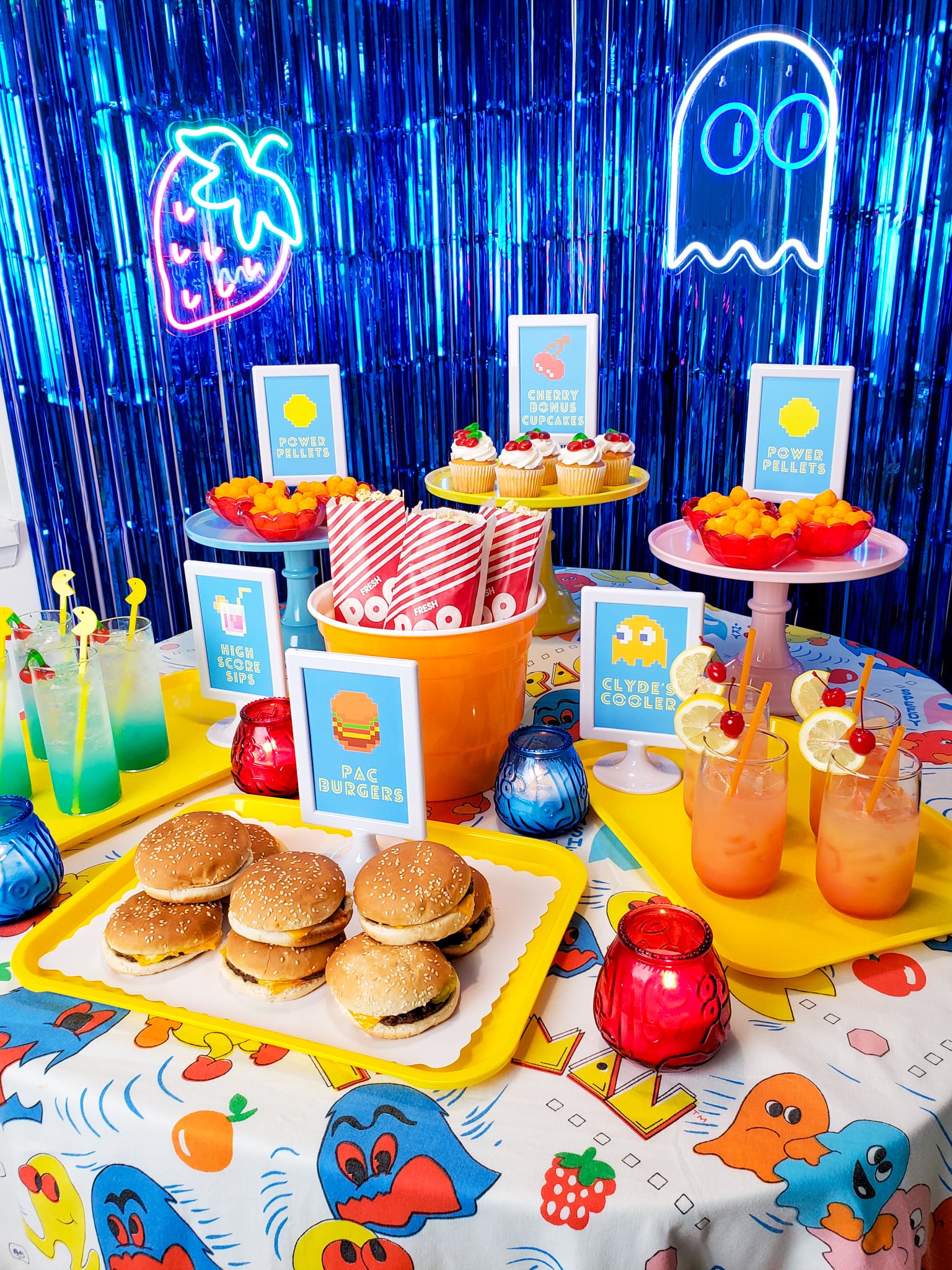 How to throw the Ultimate PAC-MAN Birthday Party - Brass Pine