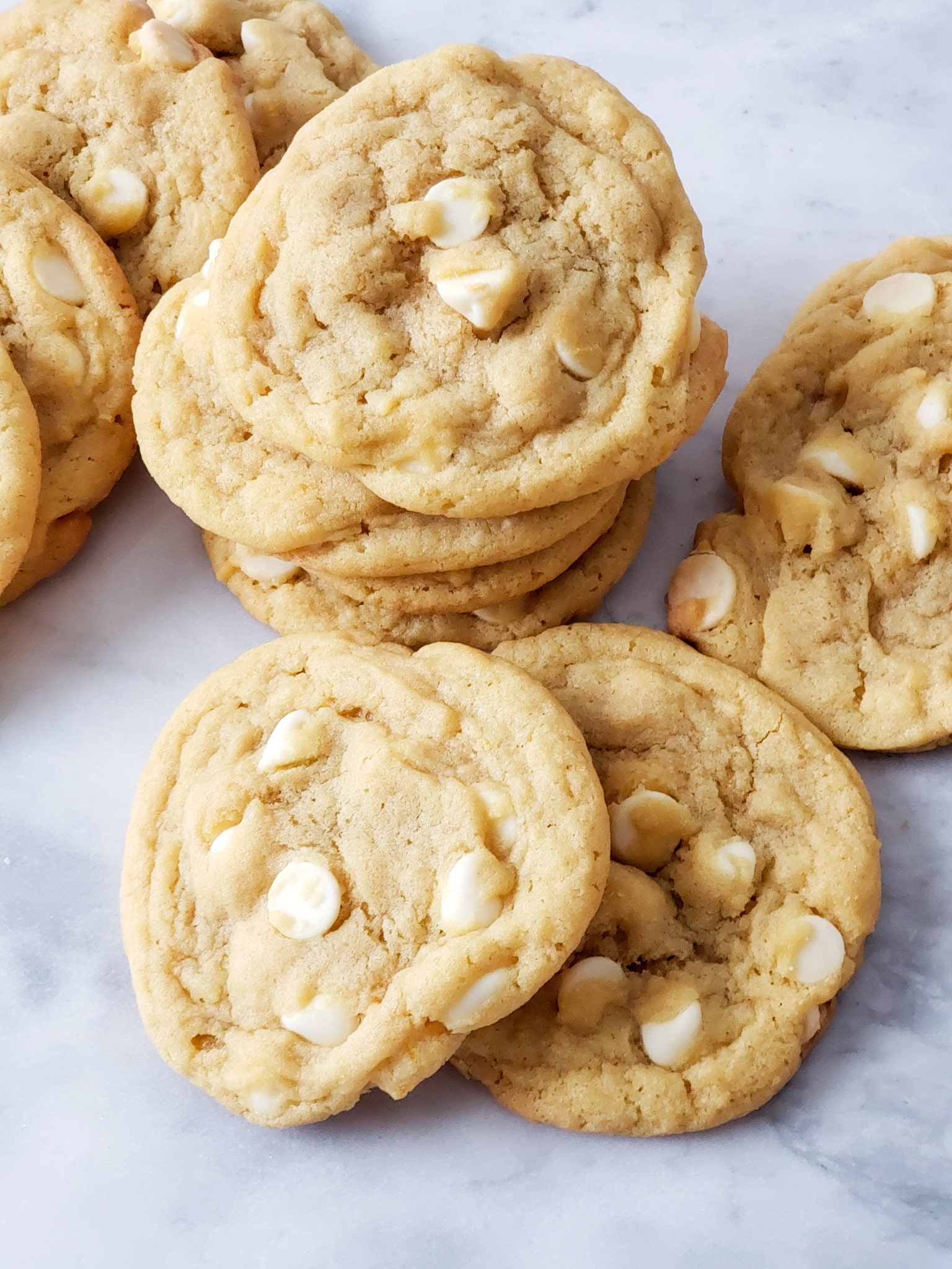 Creamy Lemon White Chocolate Cookies - Brass Pine