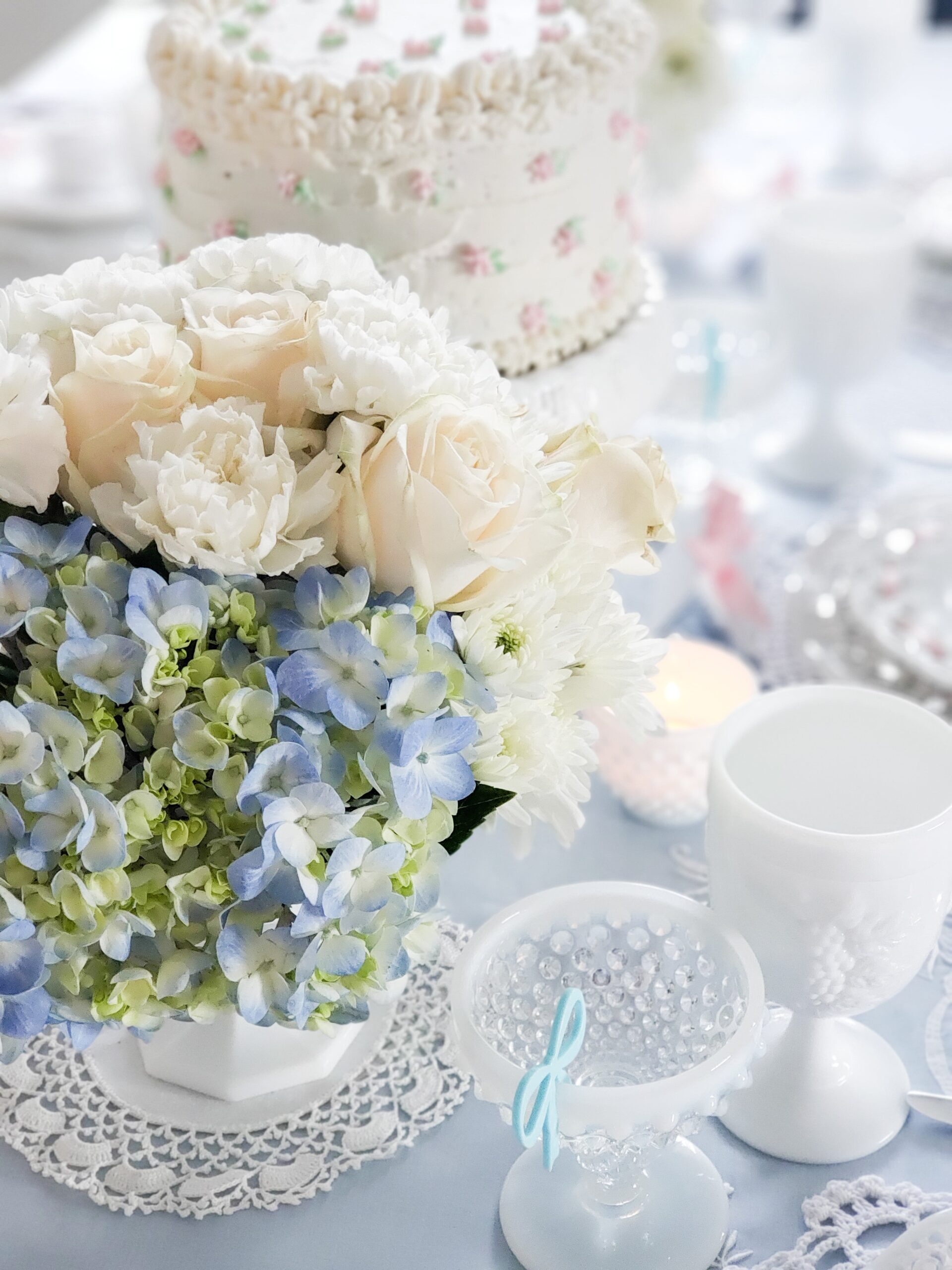 Dreamy Pink & Blue Coquette Party - Brass Pine