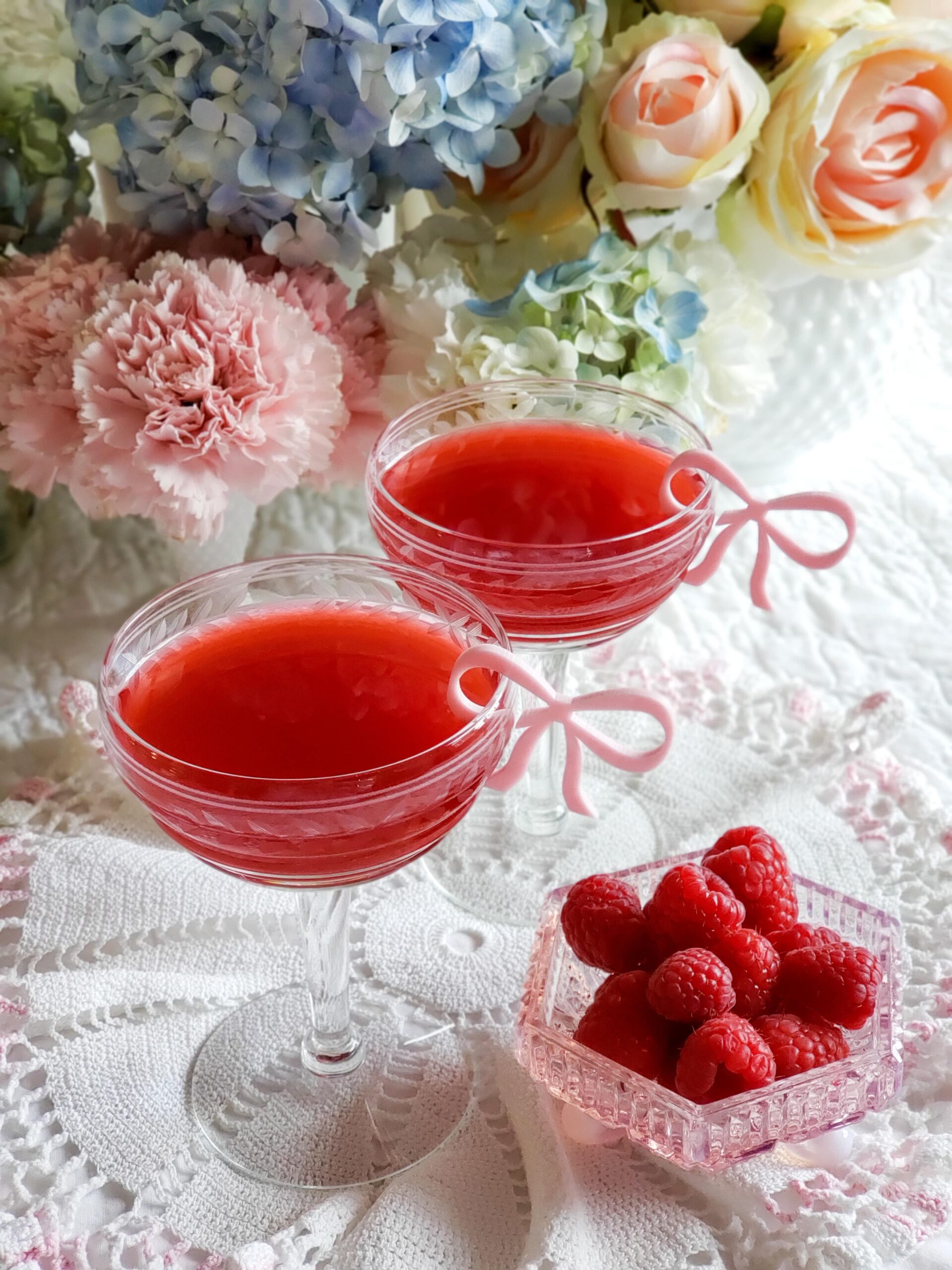 Elegant Raspberry Cordial Cocktail - Brass Pine