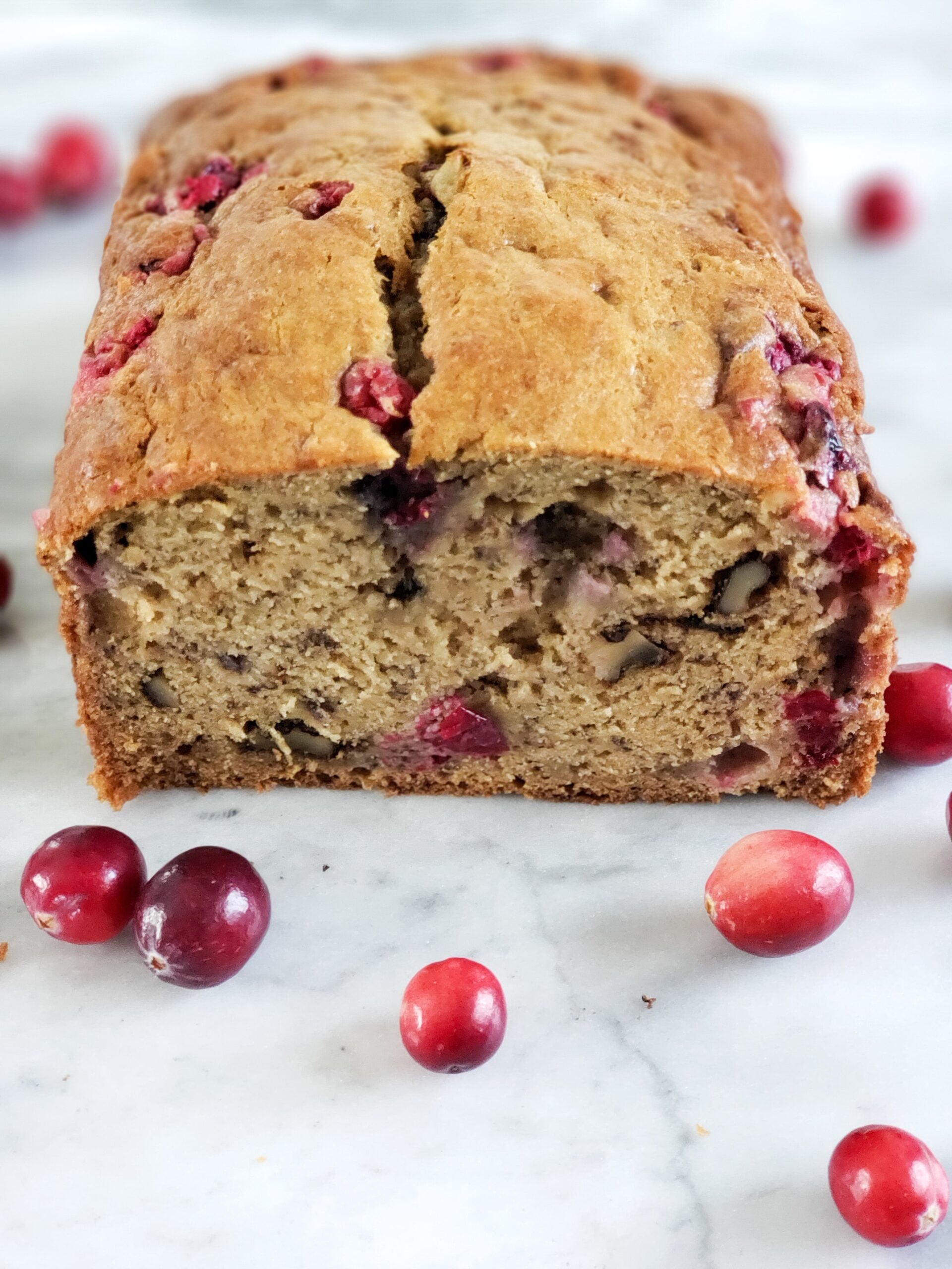Easy Homemade Cranberry Banana Nut Bread - Brass Pine