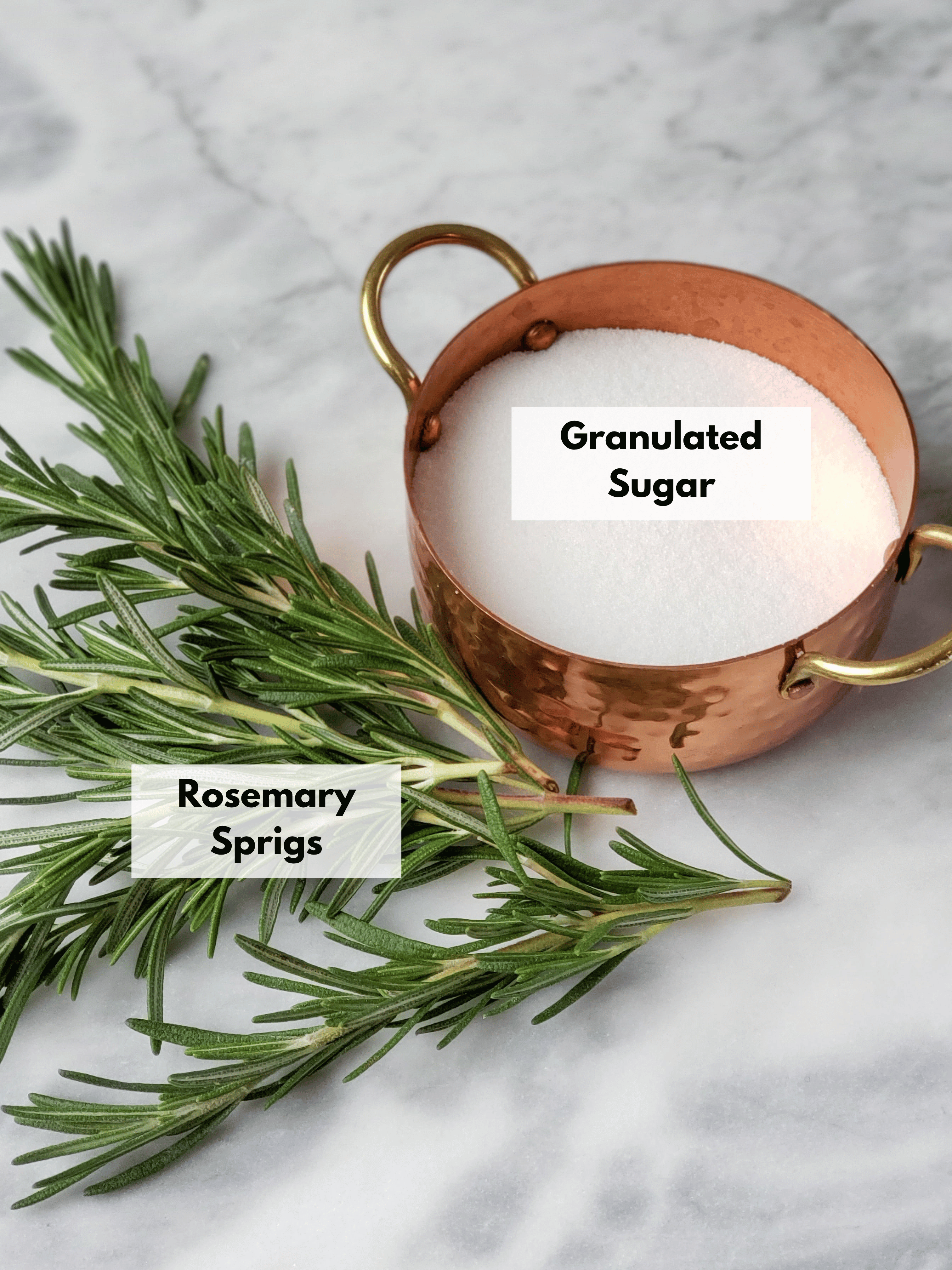 Sugared Rosemary: The Prettiest Little Garnish - Brass Pine